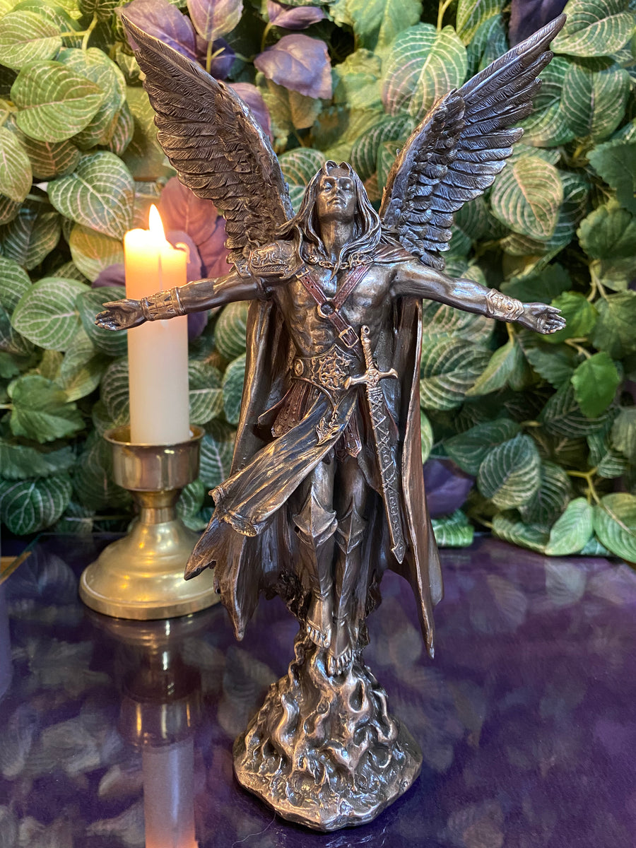 Archangel Uriel statue – Soto Collective